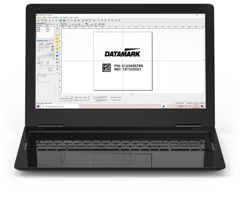 Open Fiber Laser Marking & Engraving Machine – Datamark ECO+